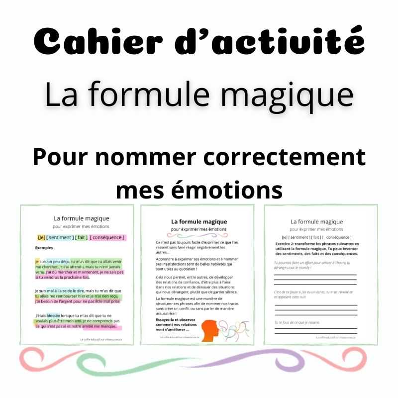 La formule magique pour nommer correctement mes émotions